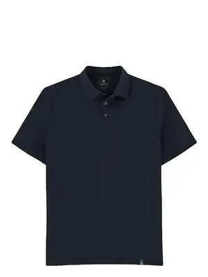 Boggi Milano Supima Cotton-jersey Polo T-shirt Xxl - Black