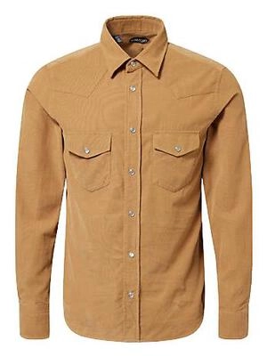 TOM FORD Baby Corduroy Western Cotton Shirt - Sand