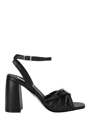 Steve Madden Steve Madden Montage Faux-Leather Heeled Sandals Black