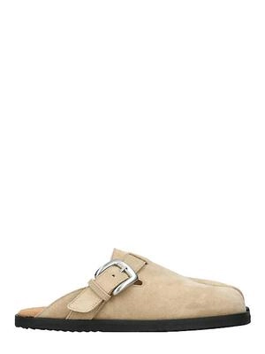 MAISON MARGIELA Tabi Suede Mules - Beige