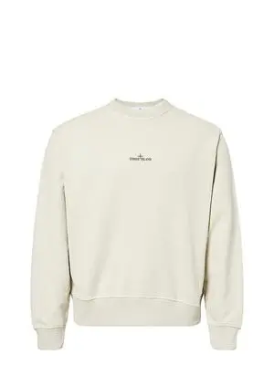 Stone Island Crew Neck Cotton Sweatshirt - Sand
