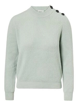 BLAZÉ MILANO Button Detailed Wool And Cashmere Jumper - Sugar