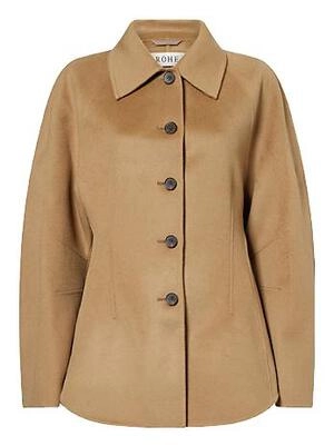 ROHE FRAMES Róhe Frames Sculptural Wool-blend Jacket - Camel