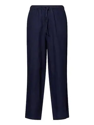 FRAME Straight-leg Linen Trousers - Rinse