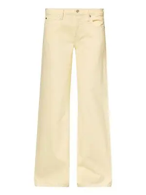 FRAME Frame Amelia Wide Leg Jeans Limoncello