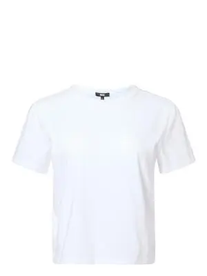 Paige Rhodes Cropped Cotton T-shirt - White