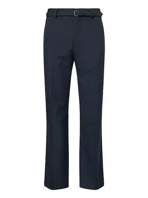 Dries Van Noten Preston Straight-leg Wool Trousers - Navy