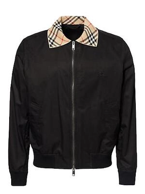 Burberry Glenfields Cotton Harrington Jacket - Black