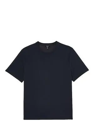REISS Cole Crewneck Short-sleeve Stretch-jersey T-shirt - Navy