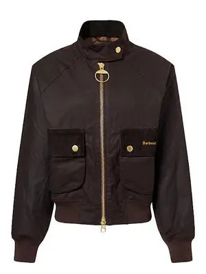 Barbour Ivybridge Logo-embroidered Waxed Cotton Jacket - Rustic/muted