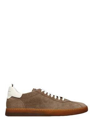 Officine Creative Halo Suede Lace-up Trainers - Grey/dark