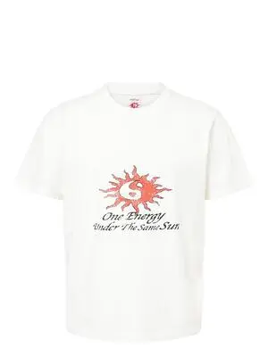 TWOJEYS Same Energy Graphic-print Cotton T-shirt - White