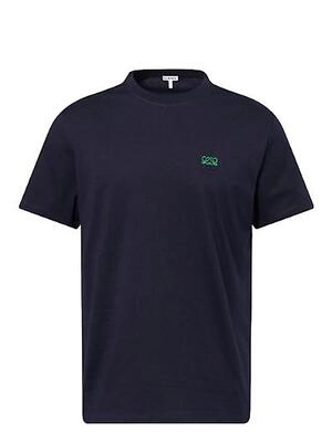 Loewe Anagram-embroidered Cotton T-shirt - Dark Navy