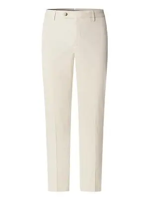 HACKETT Kensington Ribbed Slim-fit Stretch-cotton Chinos - Off White