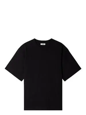 Sandro Crewneck Relaxed-fit Cotton T-shirt - Black