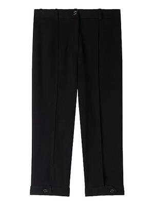 Sandro High-rise Knee-length Woven Shorts - Black