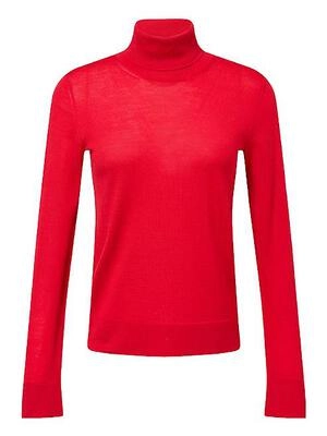 ROHE FRAMES Turtleneck Wool-blend Jumper - Red