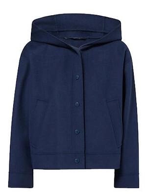 Max Mara Boxy-fit Hooded Wool-blend Jacket - Blu
