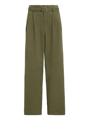 Polo Ralph Lauren Cotton And Linen Trousers - Olive