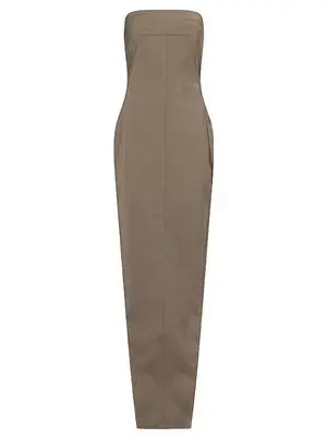 Rick Owens Bustier Tailored Maxi Dress - Dust