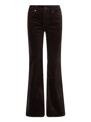 Good American Low Rise Bootcut Corduroy Jeans - Espresso
