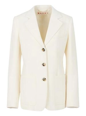 Marni Wool Crepe Single-breasted Blazer - 00w03