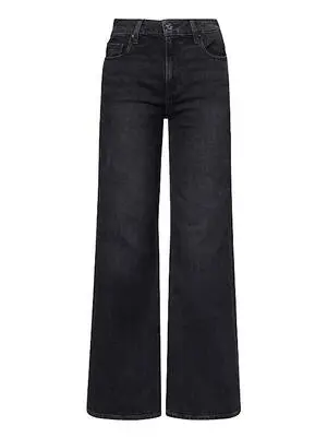 Paige Sofia Flared-leg Denim Jeans - Solstice Black