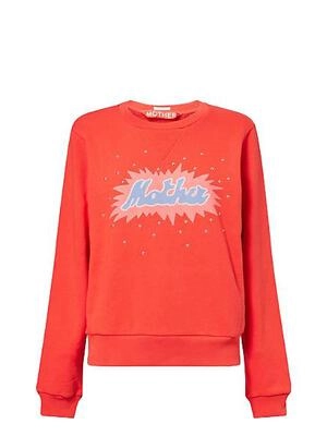 MOTHER The Dorito Camper Cotton-jersey Sweatshirt - Lil Firework