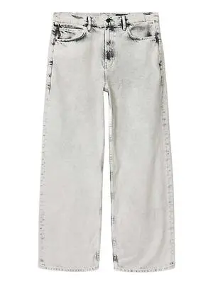 ALLSAINTS Lenny Wide-leg Denim Jeans - Washed Grey