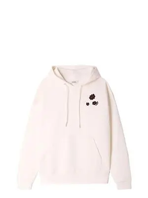 Sandro Floral Print Relaxed Fit Cotton Hoody - Ecru