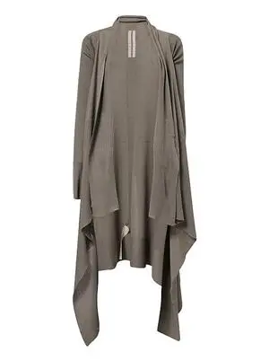 Rick Owens Long Wool Cardigan - Dust