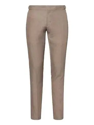Orlebar Brown Griffon Tapered-leg Linen Trousers - Bronze