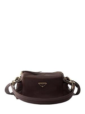 Prada Explore Leather Cross-body Bag - Brown