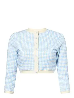 MONDAY SWIMWEAR Crete Cropped Swim Cardigan 8