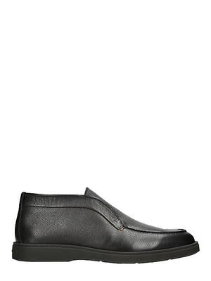 Santoni Detroit Leather Loafers - Grey/dark