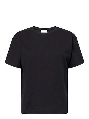 TOTEME Classic Short-sleeve Cotton-jersey T-shirt - Black
