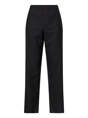 Burberry Straight-leg Cotton Trousers - Black