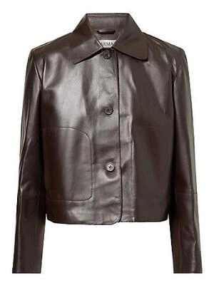 ARMA Arma Regular-Fit Leather Jacket Coffee Bean
