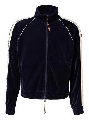 AUSTIN POST Austin Post Sunset Velour Cotton Track Jacket