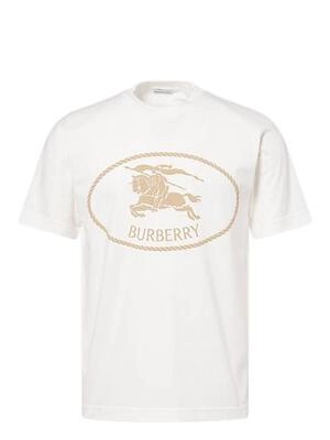 Burberry Knight Stamp Cotton-jersey T-shirt S Chalk
