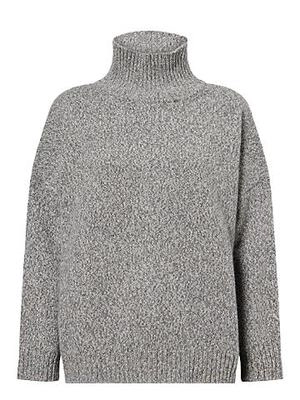 Max Mara Relaxed Wool Knit Jumper - Medium Grey