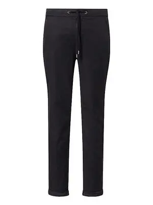 Paige Fraser Drawstring Stretch Woven Trousers - Black