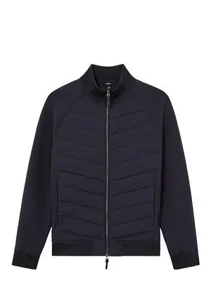 REISS Calvorn Quilted Zip-up Jacket - Navy