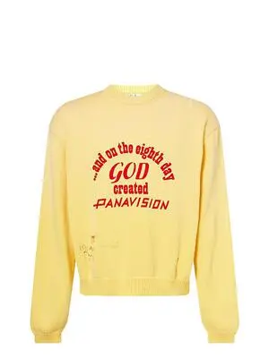 PALY HOLLYWOOD Eden Roc Crew-neck Cotton Sweatshirt - Yellow
