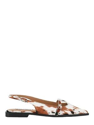 Steve Madden Synergy Pony-hair Leather Sling-back Flats - Brown/oth