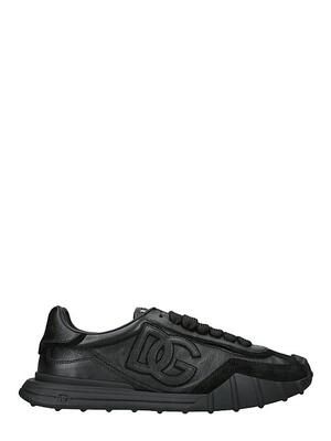 Dolce & Gabbana Athletic Tread Leather Trainers - Blk/other