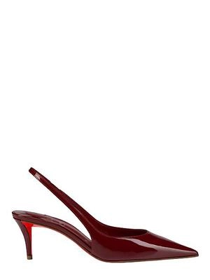 CHRISTIAN LOUBOUTIN Miss Z 60 Patent Slingbacks - Empire
