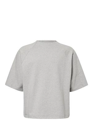 SEVENTH Boxy-fit Dropped-shoulder Cotton T-shirt - Cloud