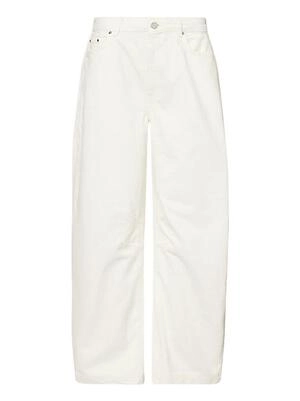THE COUTURE CLUB Barrel-leg Cotton Denim Jeans - Ecru