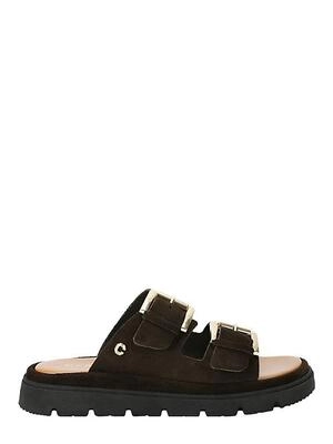Carvela Pavilion Suede Buckled Sandals - Brown/oth